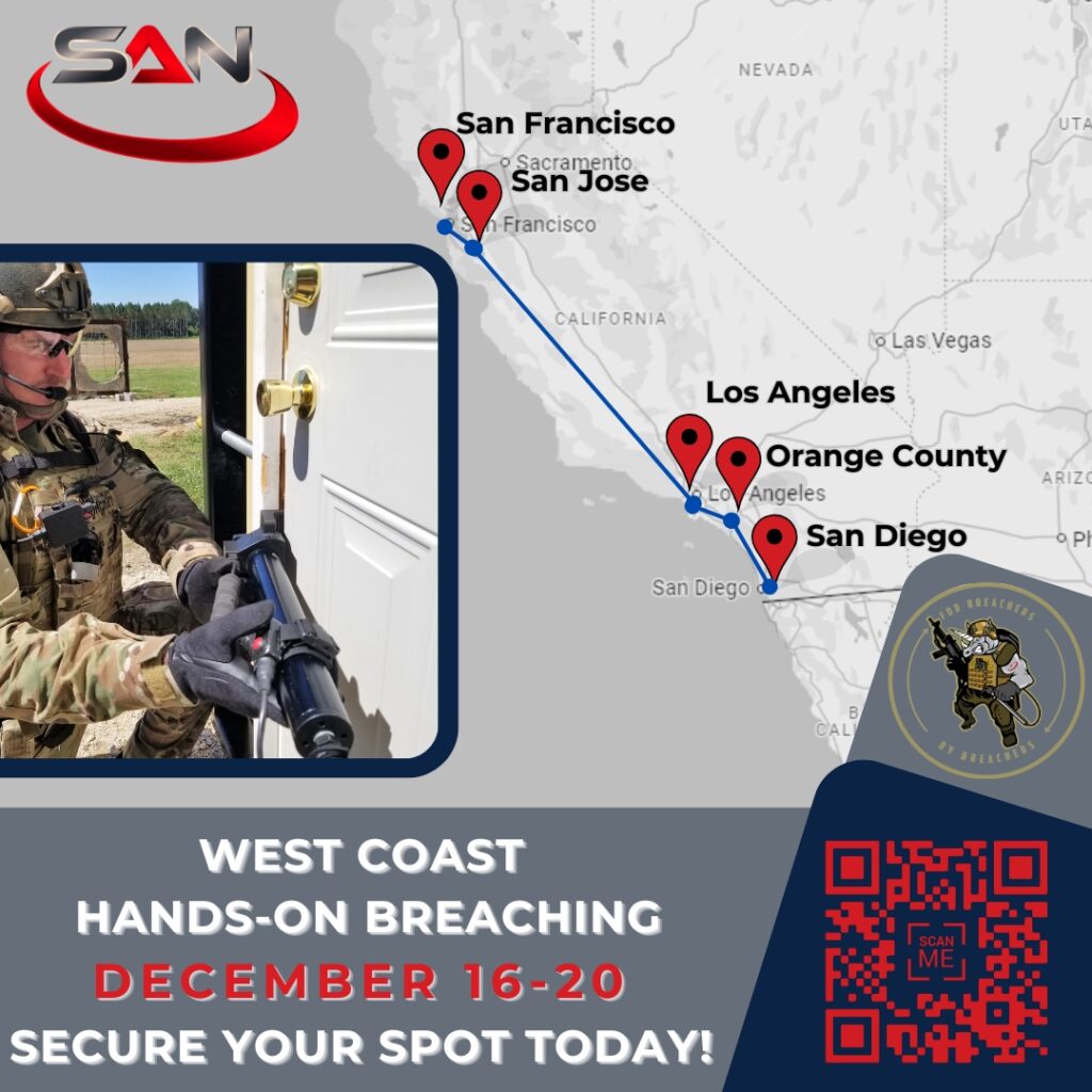 USA West Coast Roadshow - Dec 16 - 24 - Tactical Breaching by SAN ...